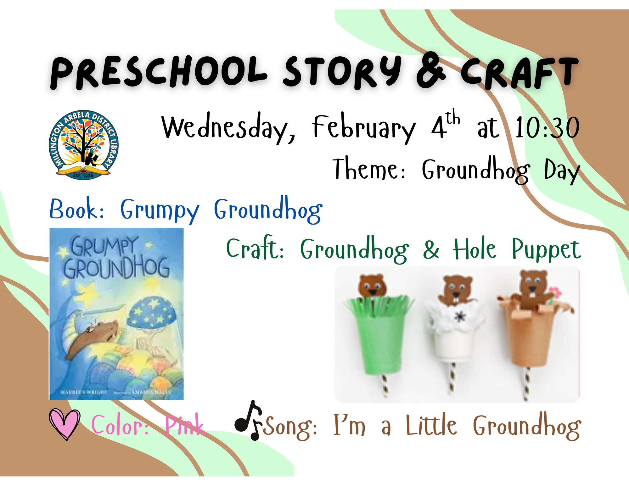 📚 February Craft Night 📚 / February 12, 2026 / Millington Arbela ...
